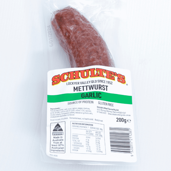 SMOKED METTWURST GARLIC | Schulte's